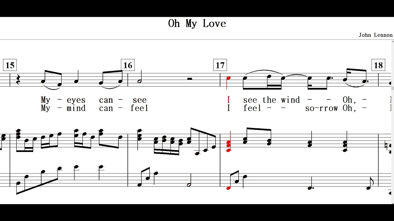 Oh My Love(John Lennon) - YouTube