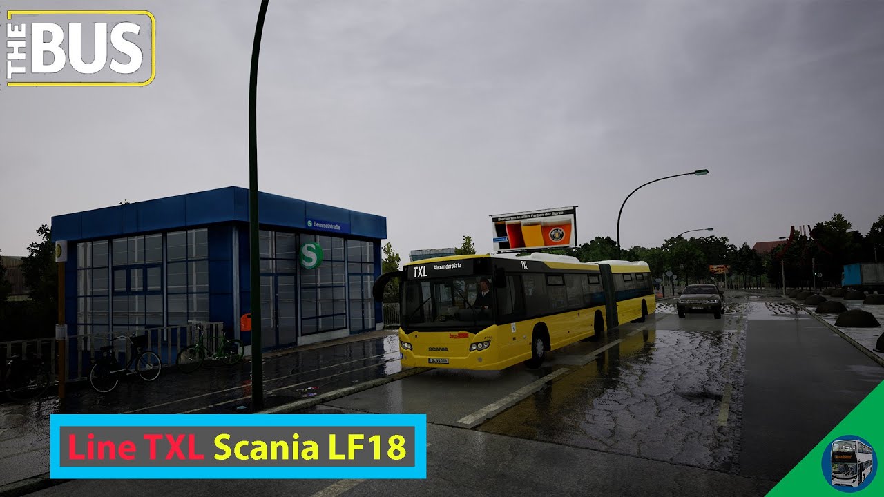 The Bus: Line TXL Tegel to Alexander Platz | Scania LF18 Bendy Bus ...