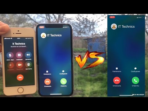 iPhone SE Calls iPhone X Incoming Call vs Screen Recording - YouTube
