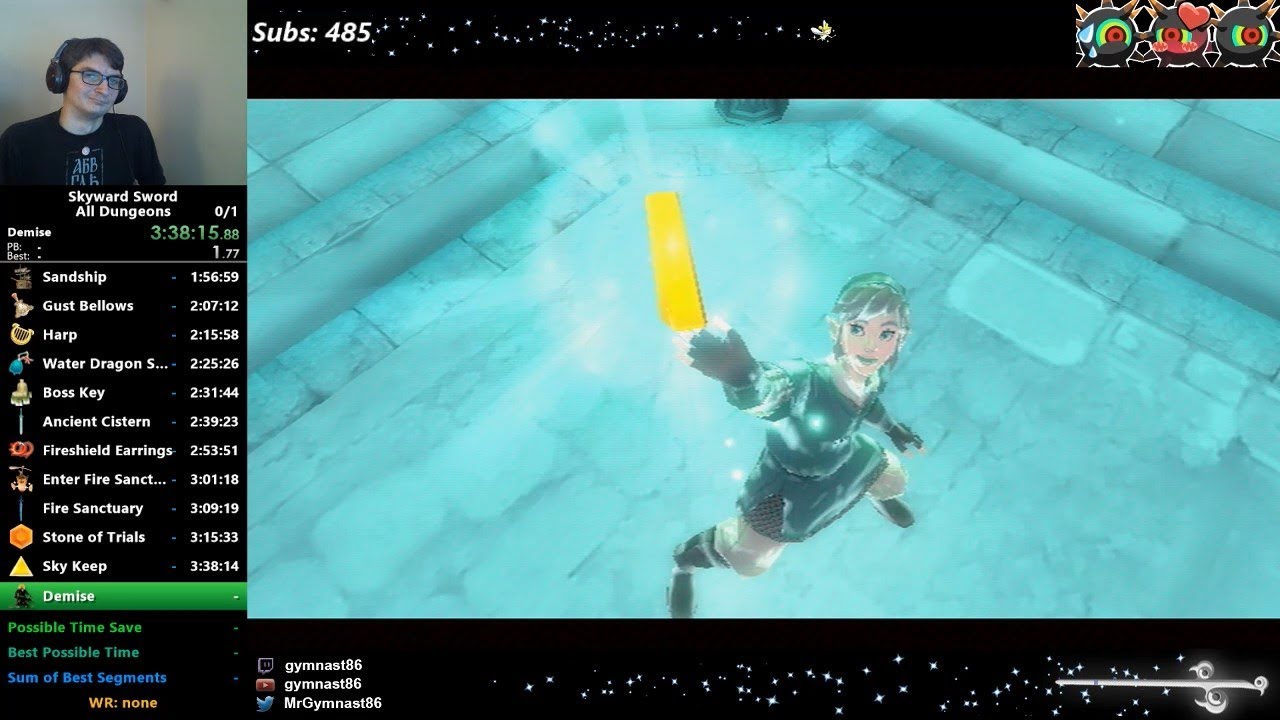 Skyward Sword All Dungeons Speedrun in 3:44:44 - YouTube