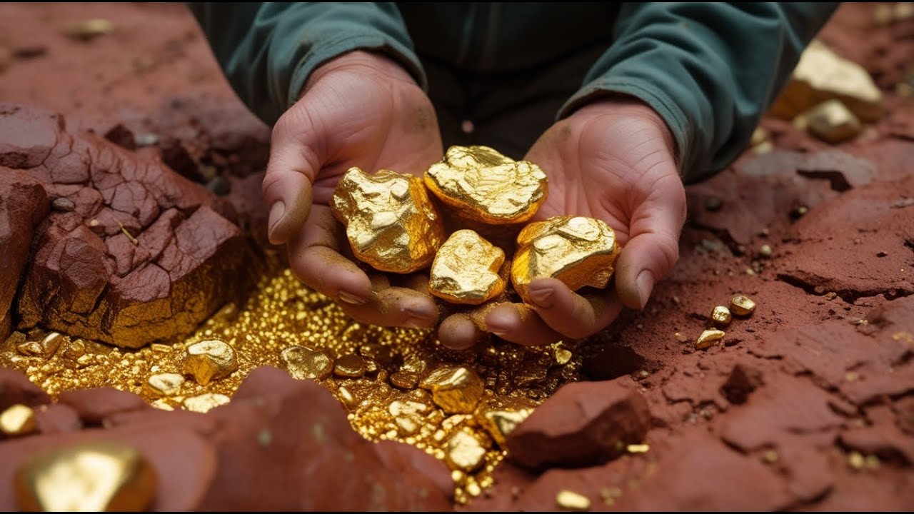 Top Amazing Video! Hunting for gold Nuggets at Mountain River, Mining ...