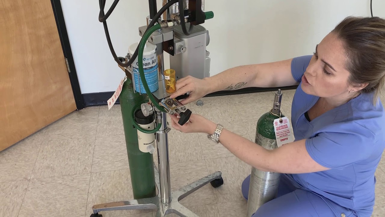 Anesthesia - How to change the oxygen tank - YouTube