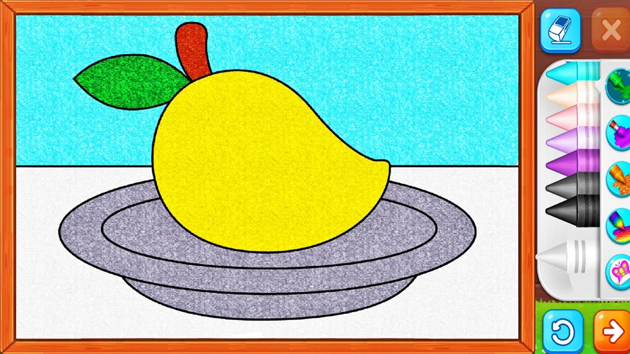 Kids Coloring Games To Play | Mango Coloring Game For Kids | Kids Games ...