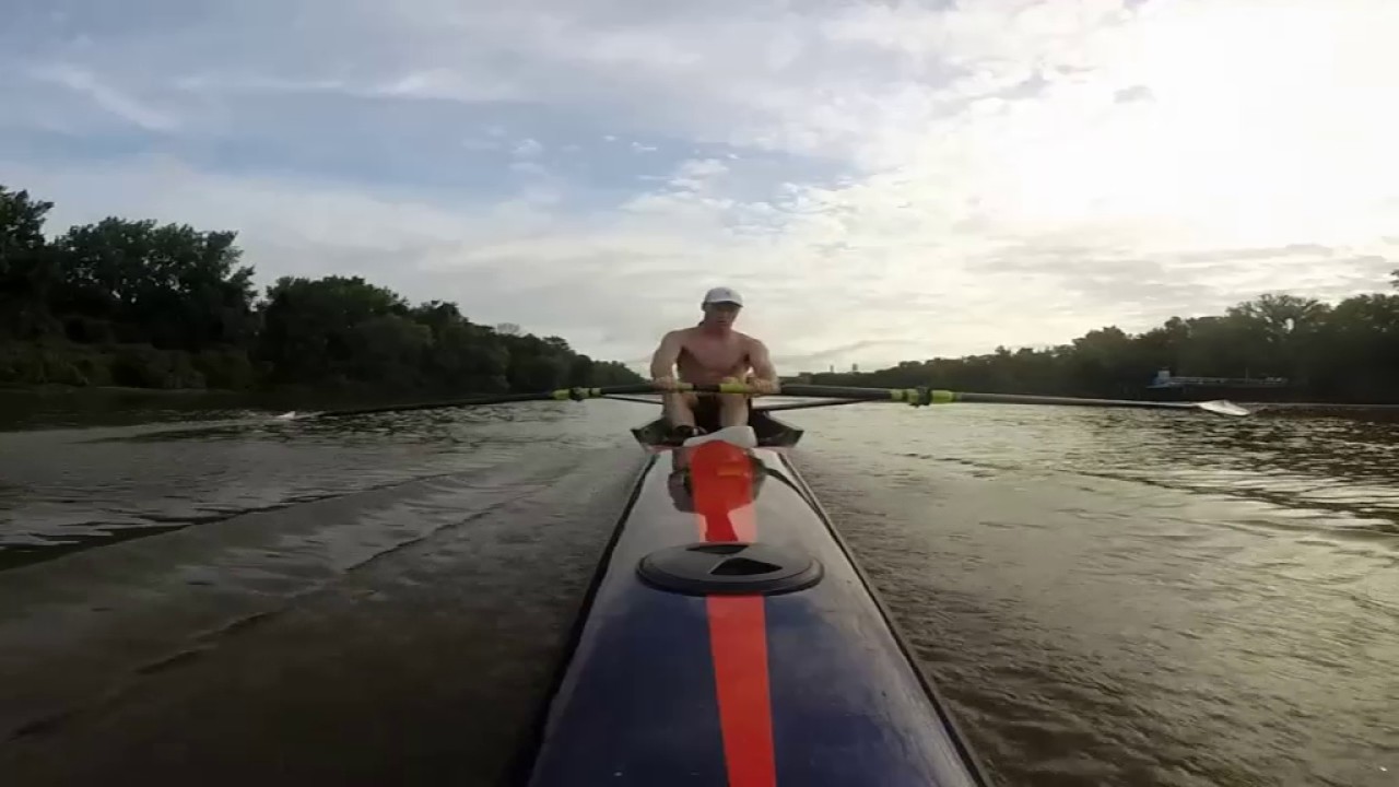 Rowing pair with evan day 1 - YouTube