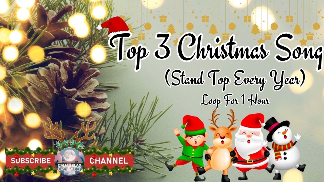 Christmas 1hr Loop |Top 3 Instrument Song | Top Every Year | Background ...