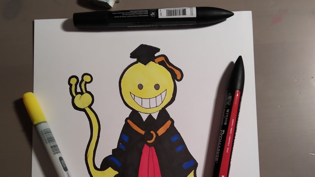 Speed drawing mangas 1 Kuro sensei - YouTube