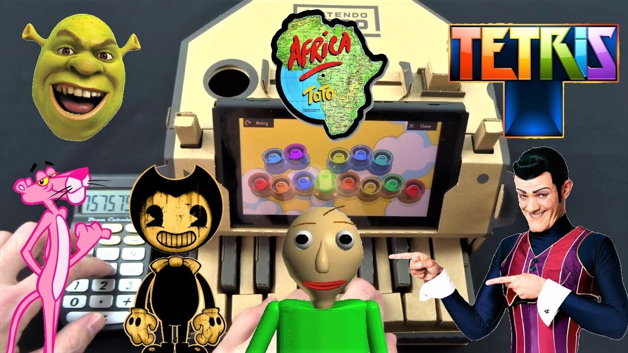 I played Meme Songs on Nintento Labo Piano - YouTube