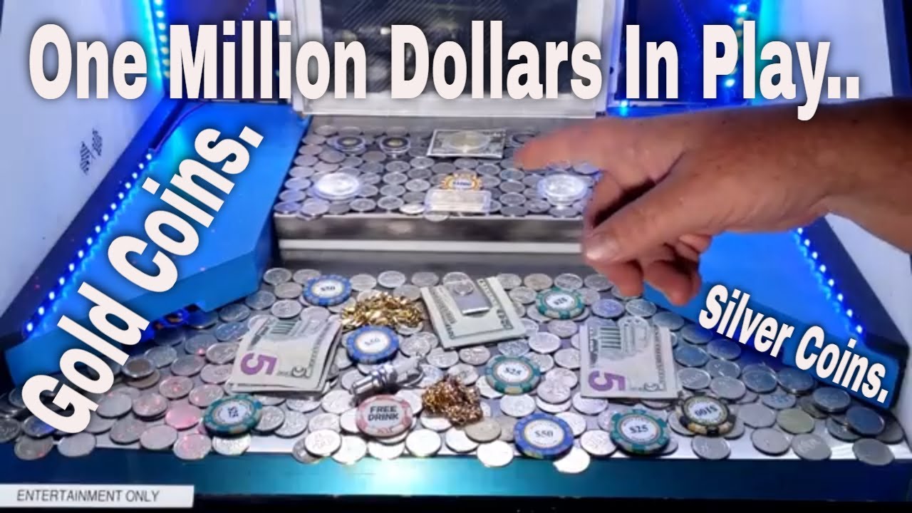 Coin Pusher R1, 2 Rolls of Quarters, This is more Like The real games ...