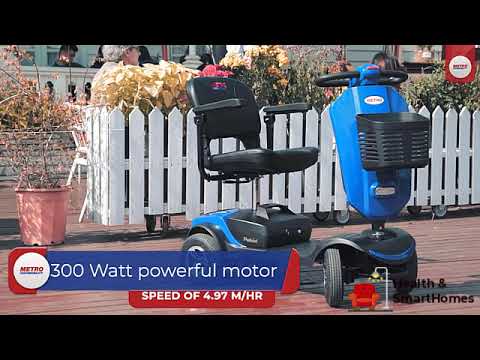 Metro Mobility USA M1 Plus Patriot 4 - Wheel Mobility Scooter - YouTube
