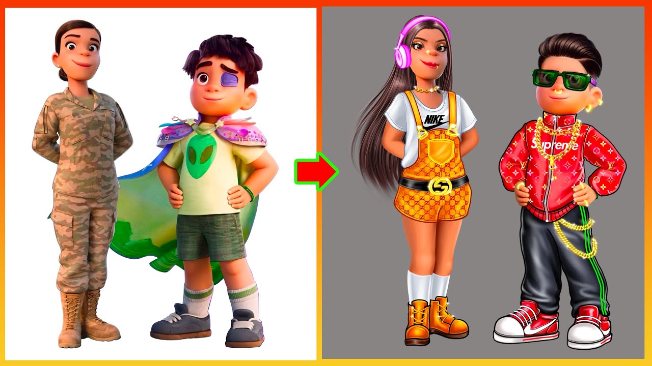 Disney Pixar Elio GLOW UP Gucci Style - Disney Pixar 2025 - YouTube