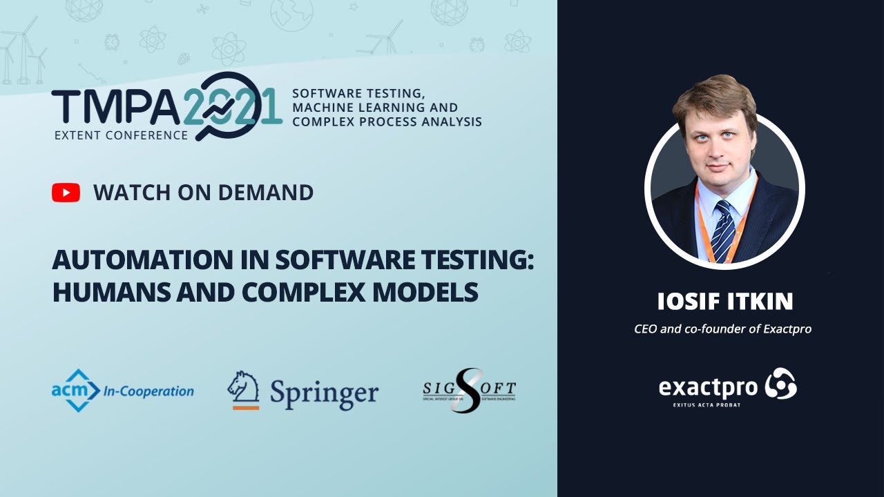 Automation in Software Testing. Humans and Complex Models - YouTube
