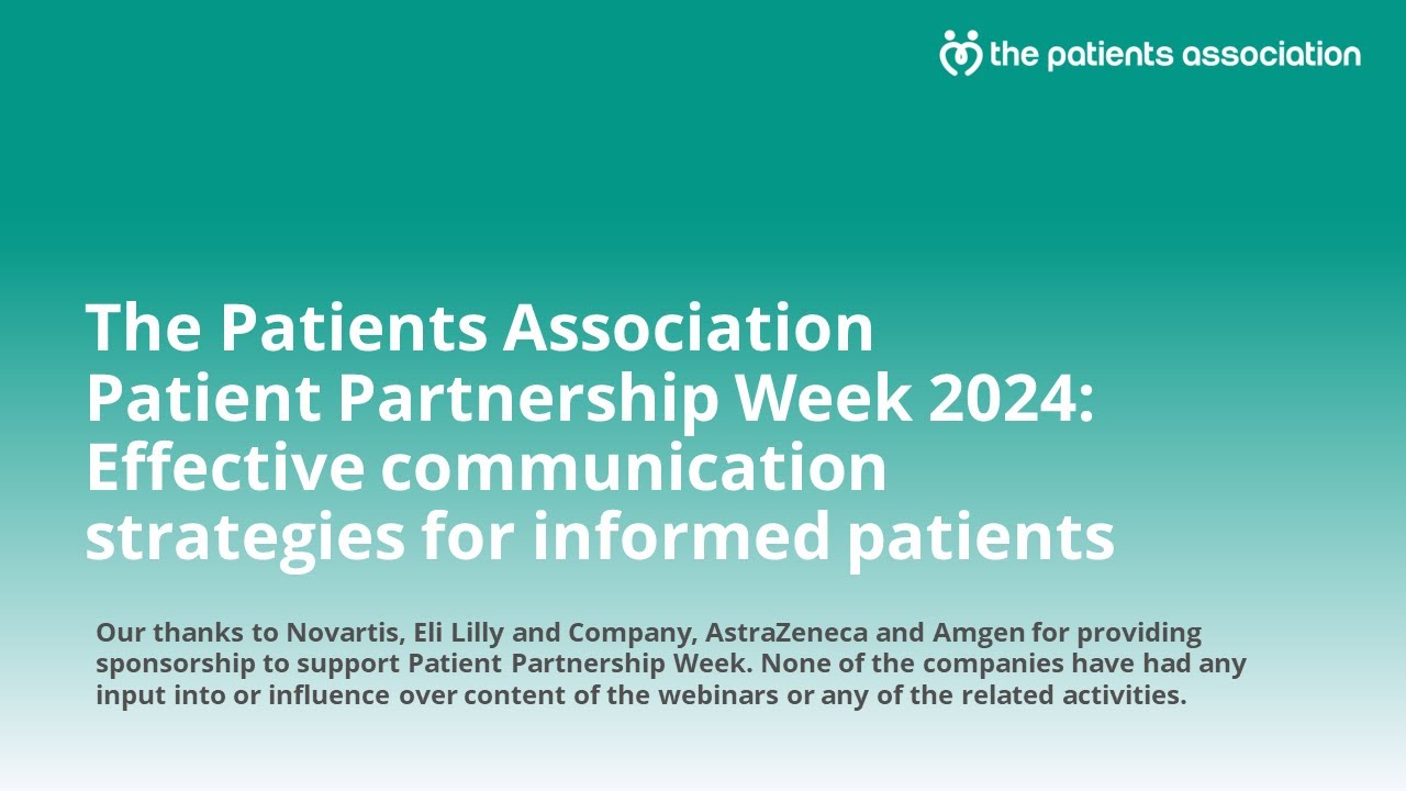 Effective communication strategies for informed patients - YouTube