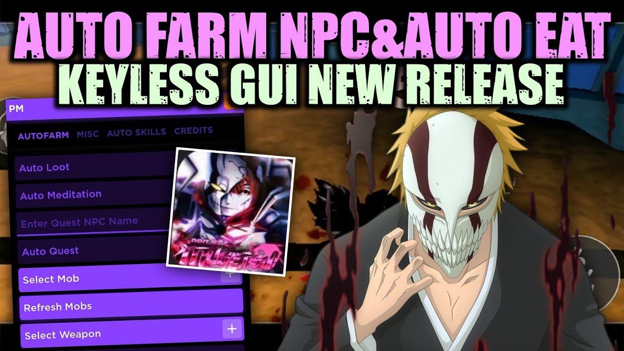 Project Mugetsu Auto Farm Npc | Keyless Gui Showcase | Mobile & Pc ...
