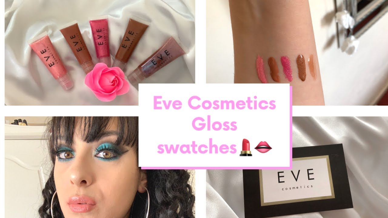 Eve Cosmetics Vacation Glosses| Swatches + First Impressions - YouTube