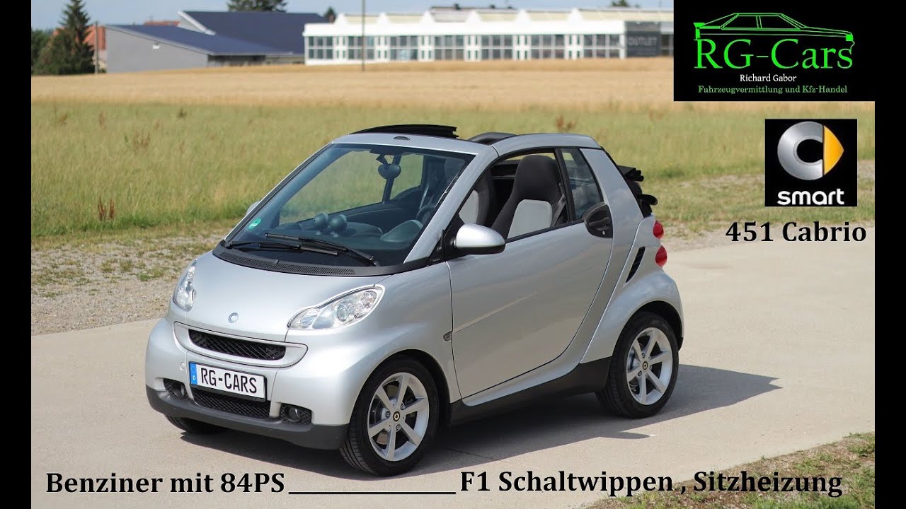 SMART 451 ForTwo Cabrio Benziner mit 84PS , ab sofort bei RG - Cars zu ...