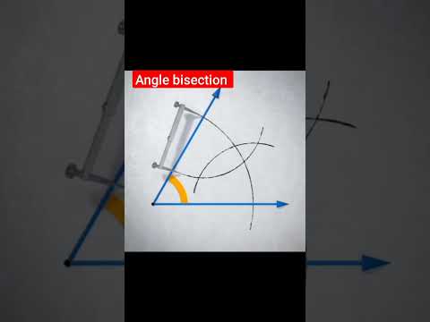 angle bisection || geometry || how bisect an angle into two equal part ...
