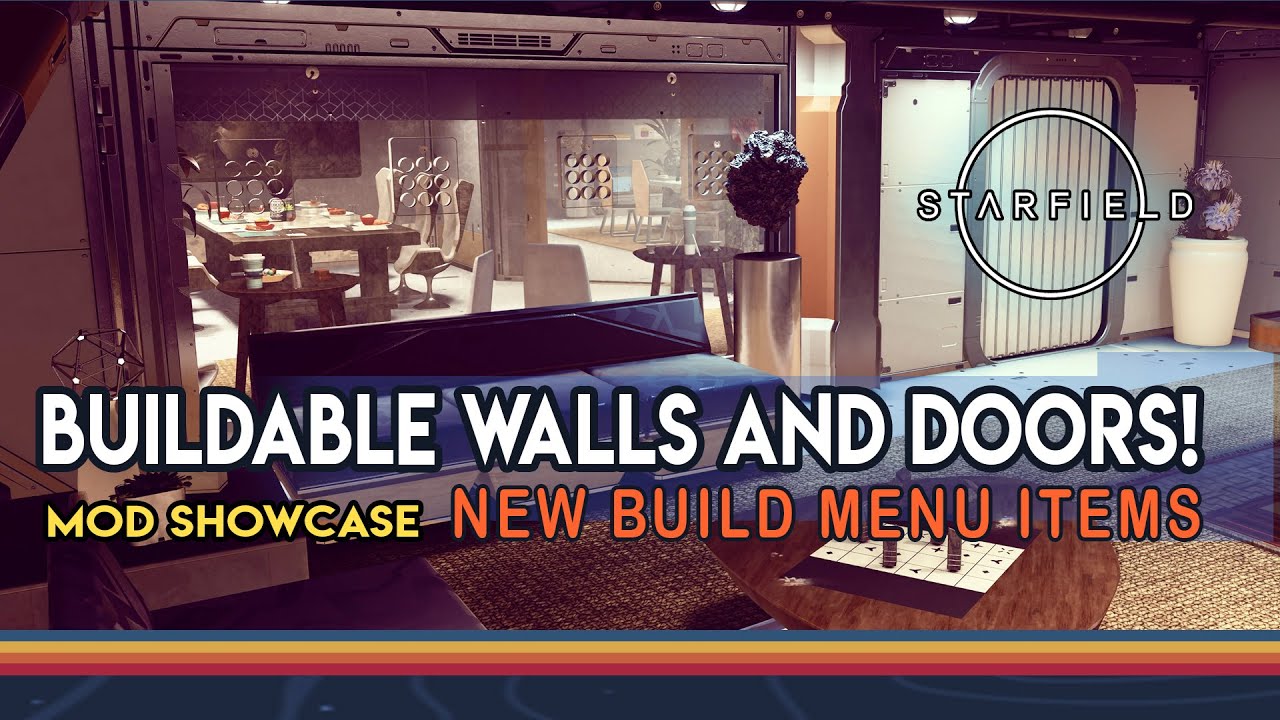 Starfield Buildable Walls and Doors for Outposts and Ships! Mod ...