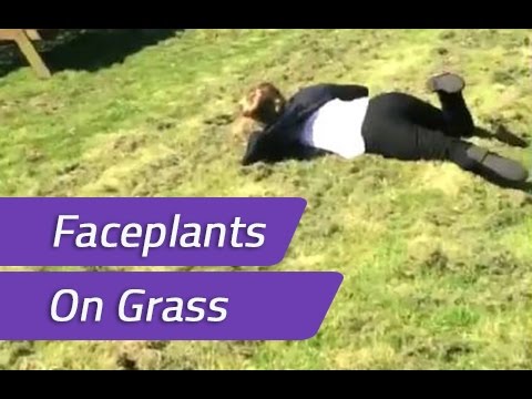 Girl causes faceplant on grass - Fails Hunters - YouTube
