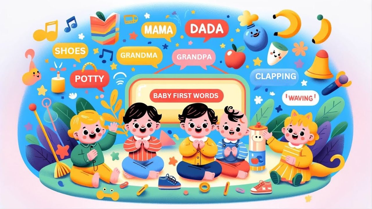 Baby's First Words Learning with Meow Kids TV | Babies & Toddlers ...