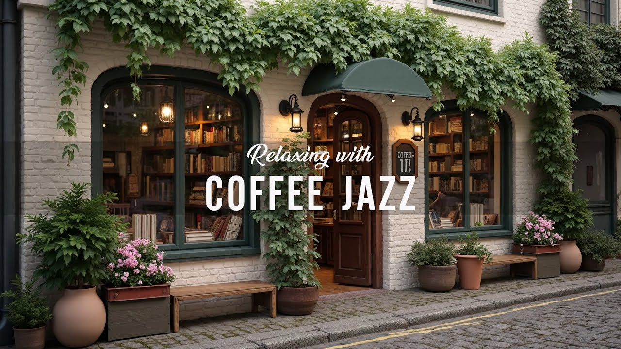 Smooth Jazz | Cozy Outdoor Garden Cafe With Relaxing Jazz - Morning ...