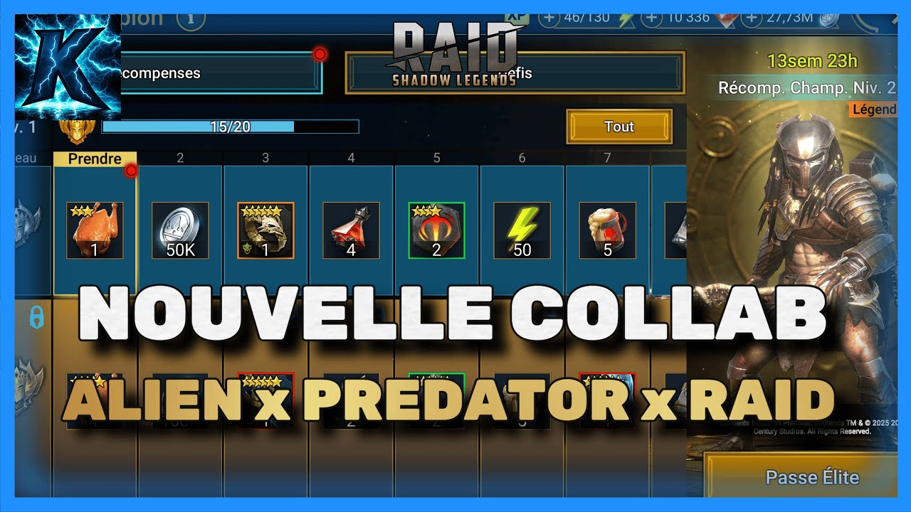 NOUVELLE COLLAB : ALIEN x PREDATOR x RAID | Raid: Shadow Legends - YouTube