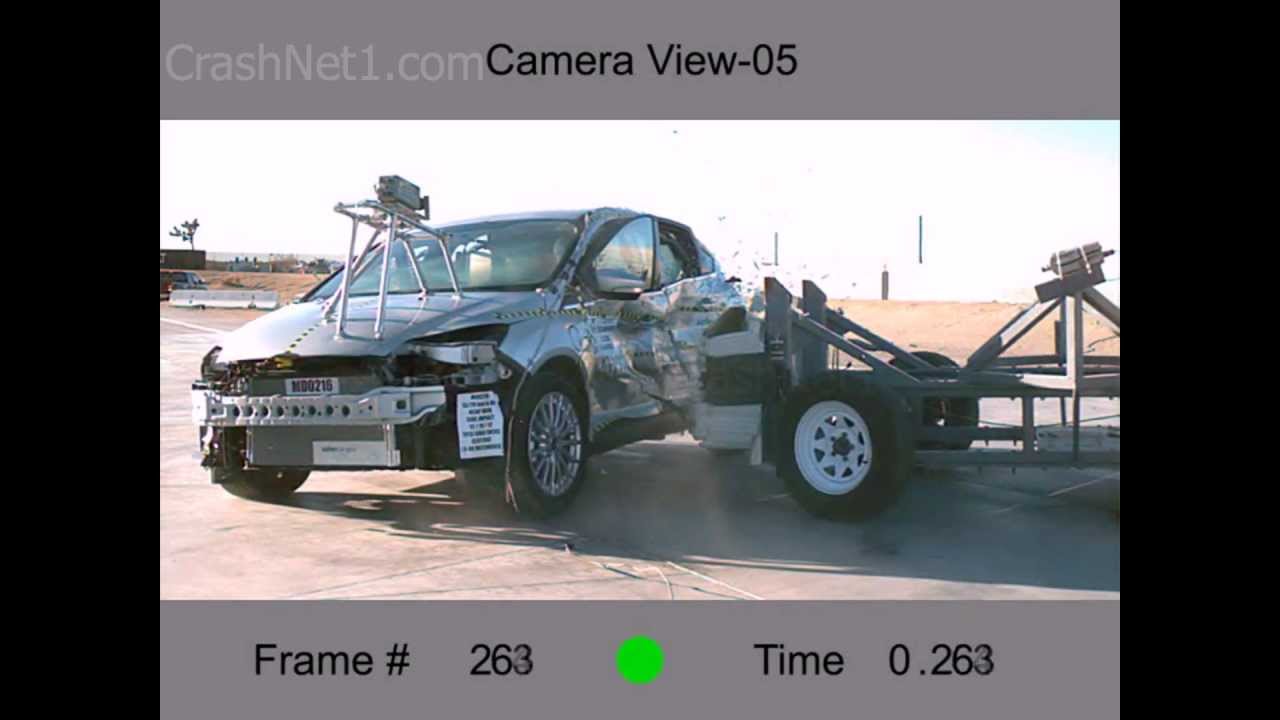 2013 Ford Focus Electric BEV | Side Crash Test by NHTSA | CrashNet1 ...