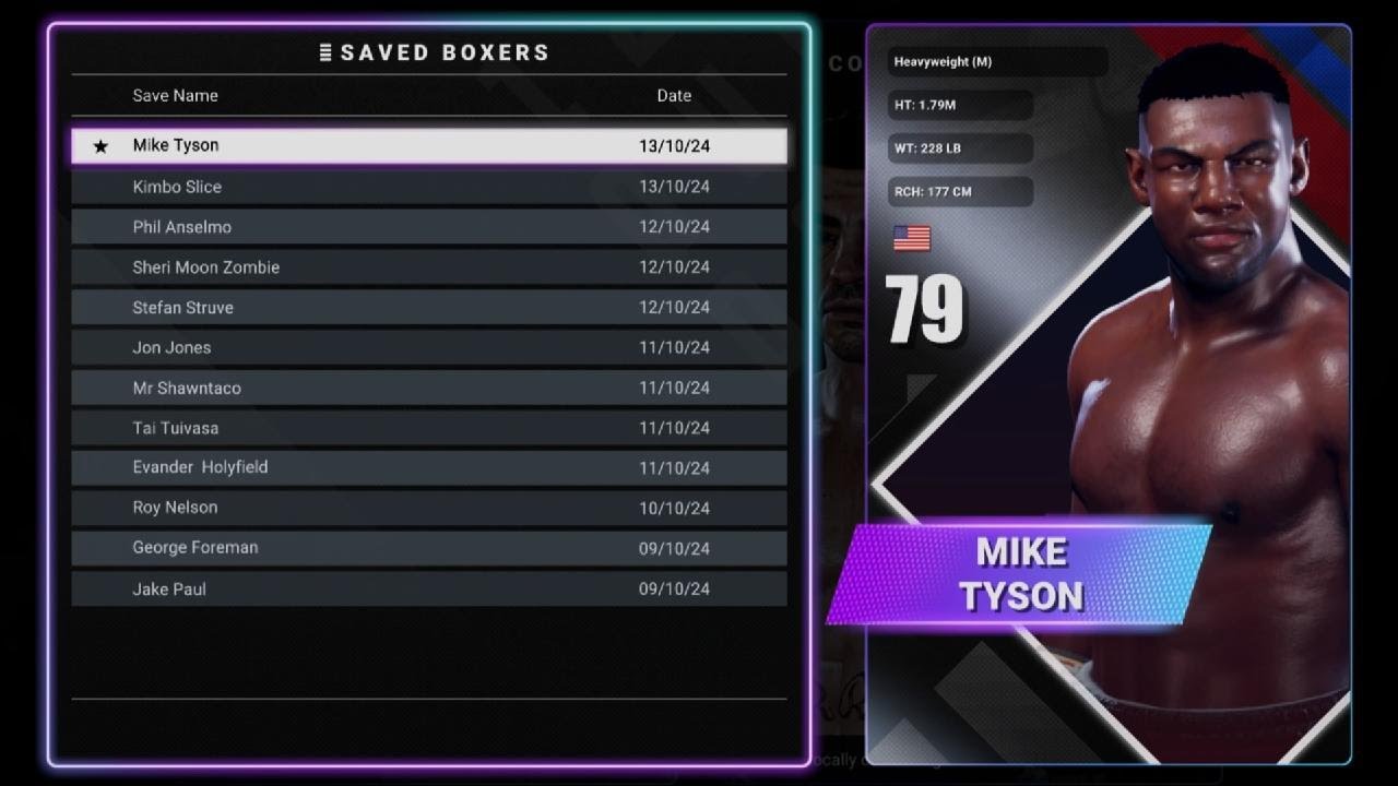 Iron Mike Tyson Create a fighter Undisputed Boxing - YouTube