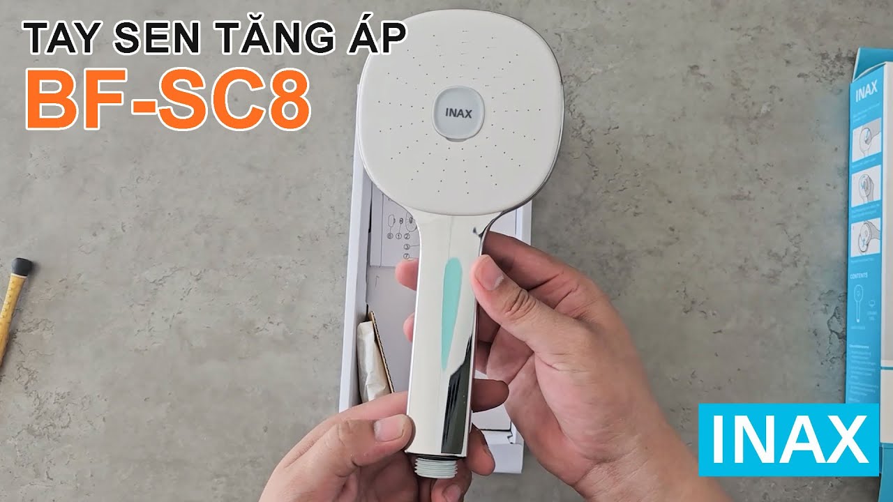 INAX BF-SC8 - Mở hộp Tay sen tắm tăng áp - VUATHIETBI.COM - YouTube