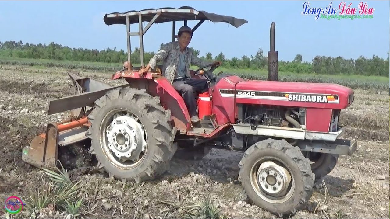 Cận Cảnh Máy Cày SHIBAURA S455 Đỏ 2 Cầu 4 Máy Xới Phá Lâm Ai Thích Gả ...