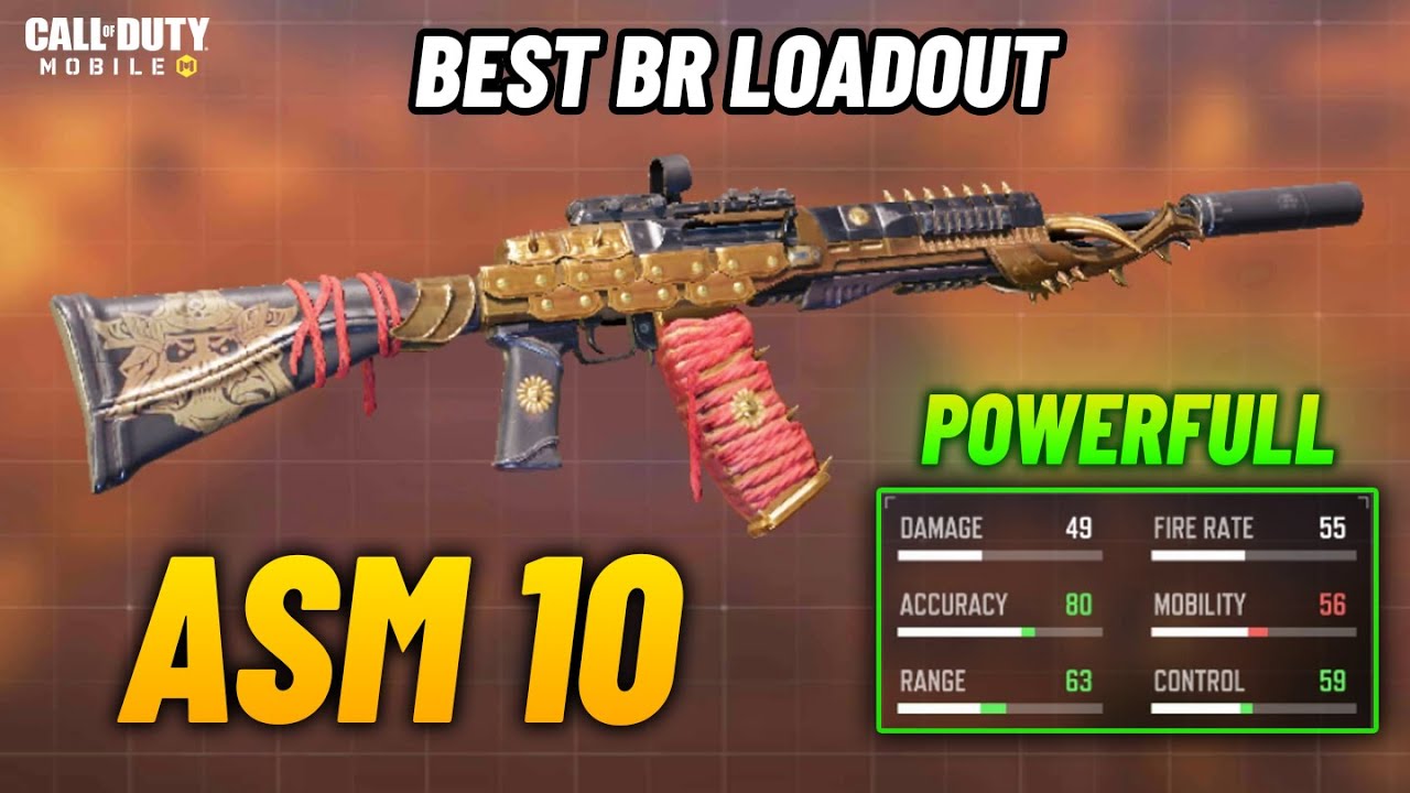 ASM 10 BEST ATTACHMENTS FOR BR CODM | ASM 10 BATTLE ROYALE BEST ...