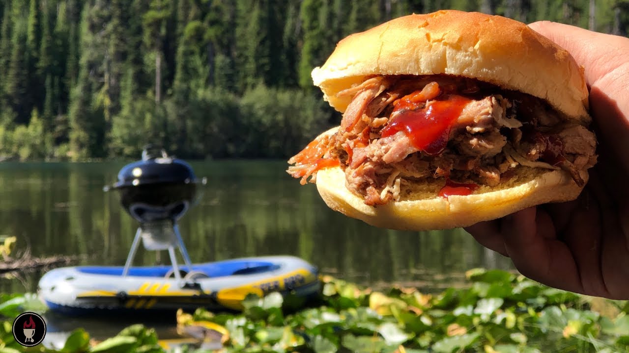 Camping And Cooking Pulled Pork -Fishing For Cutthroat Trout - YouTube