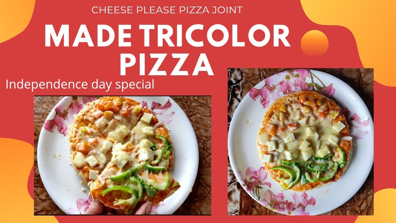 How To Make Tricolour Cheese burst pizza at home in 10 minutes || My ...