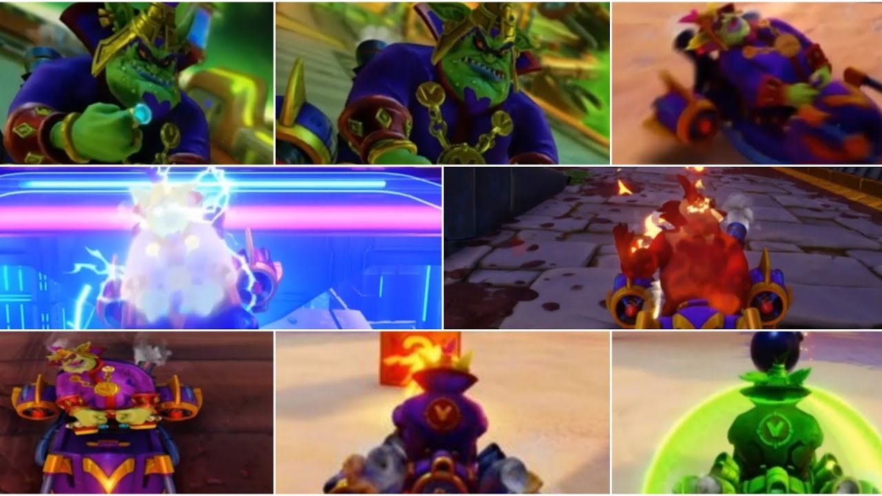 Crash Team Racing Nitro-Fueled Emperor Velo XXVII Interactions - YouTube