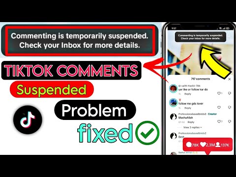 Tiktok comment suspended problem fix ✅ | TikTok Comments banned problem solved in 5 minutes ✅