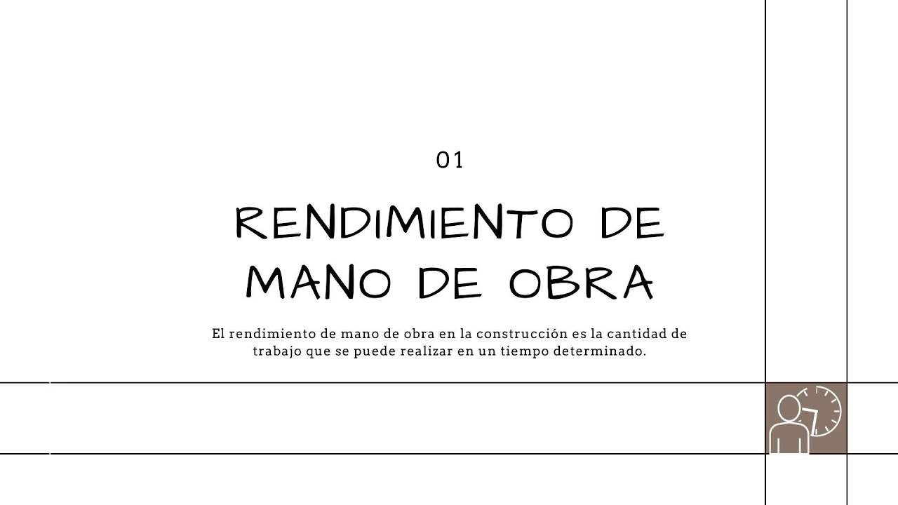 ¿Qué es el Rendimiento de Mano de Obra en la construcción? - YouTube