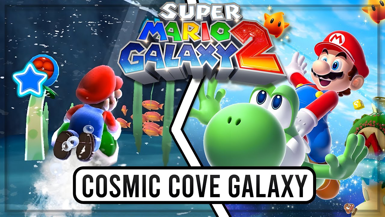 Super Mario Galaxy 2 - Gameplay #14: Cosmic Cove Galaxy (4K) 60FPS ...