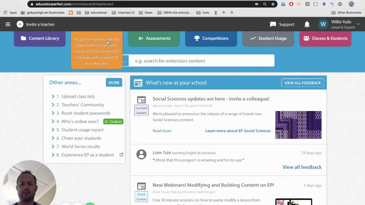 Sending Education Perfect tasks to Google Classroom - YouTube