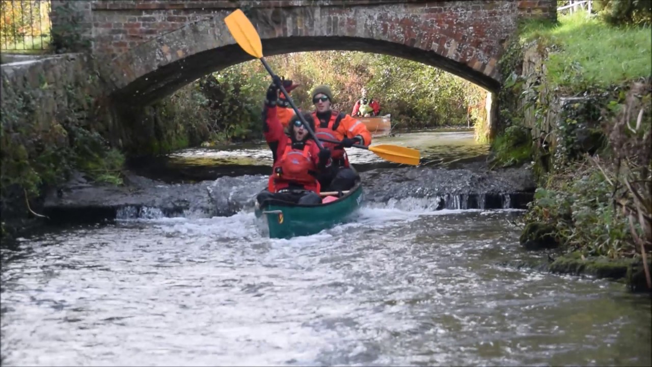 Canoeing the Piddle near Wareham with Land and Wave - YouTube