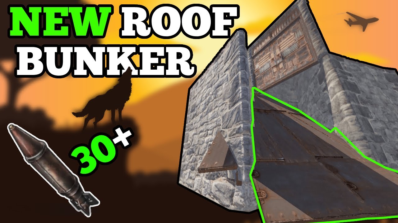 NEW ROOF BUNKER BASE DESIGN IN RUST ( 2x1 base design ) - YouTube