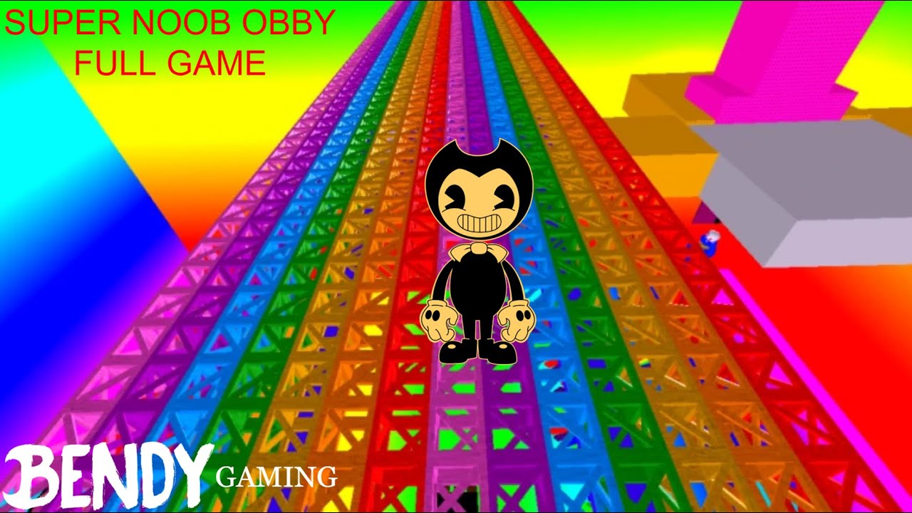 Bendy Gaming: Super Noob Obby: Full Game - YouTube