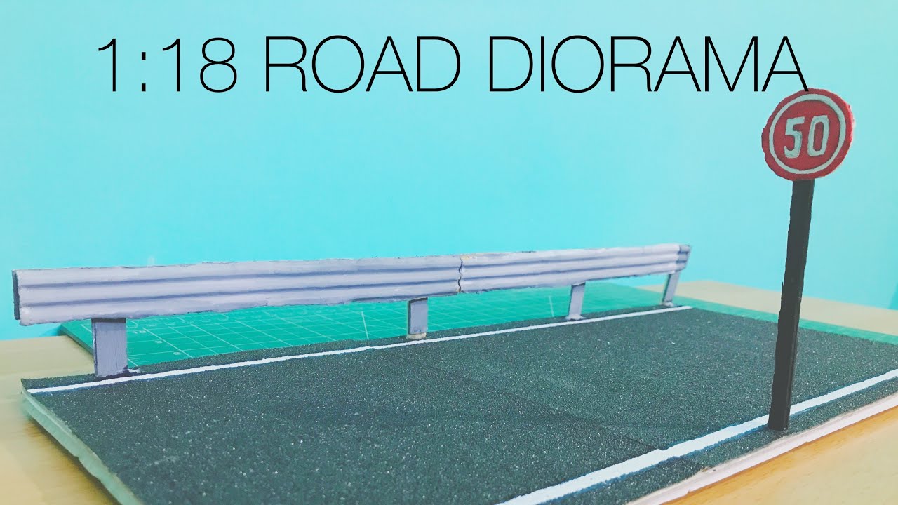 MAKING OF 1:18 ROAD DIORAMA FOR SCALE MODEL PHOTOGRAPHY - YouTube
