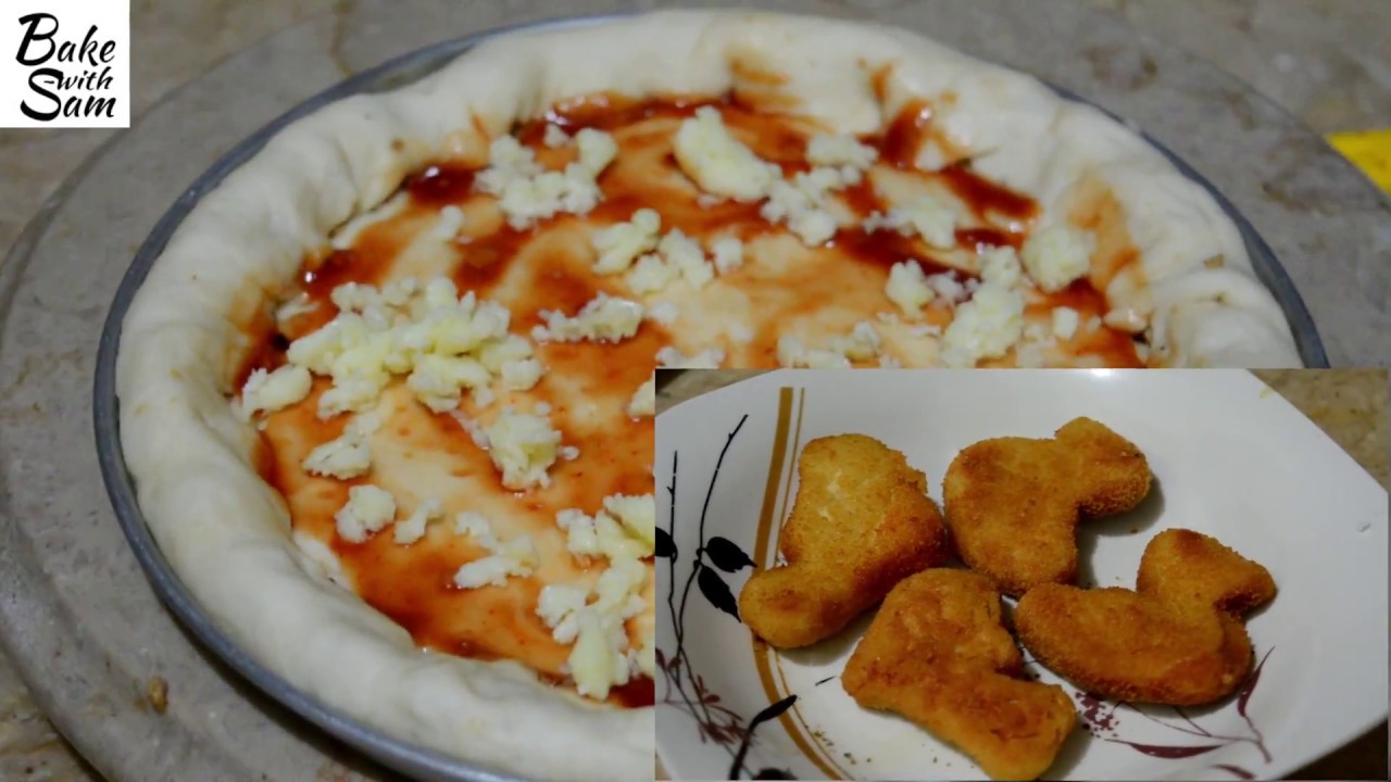 Quick and Easy Nuggets Pizza Recipe #Baking #Pizza #Nuggets #KidsFood ...
