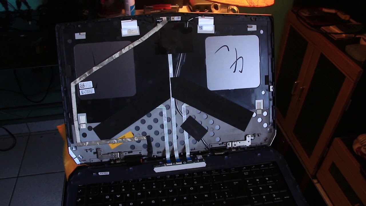 Laptop Screen replacement/ How to replace laptop screen Alienware 17R2 ...