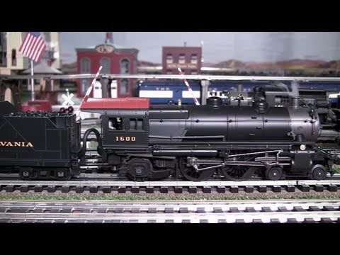 MTH Premier PRR E6 Atlantic (4-4-2) O-Gauge Steam Locomotive in True HD ...