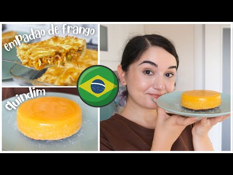 BREZİLYA YEMEKLERİ YAPIYORUZ | Quindim ve Empadão de Frango 🇧🇷