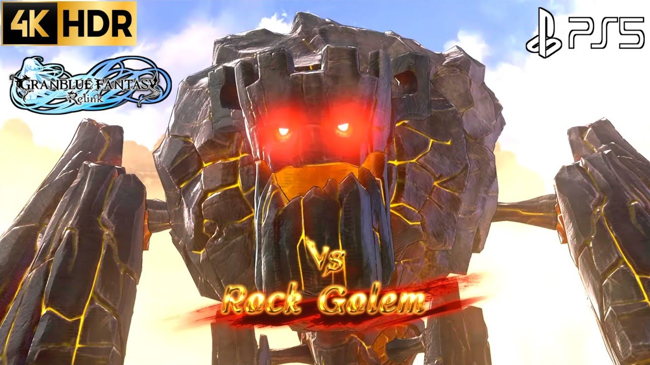 Rock Golem Granblue Fantasy Relink Rock Golem Boss Fight 4K | Granblue ...