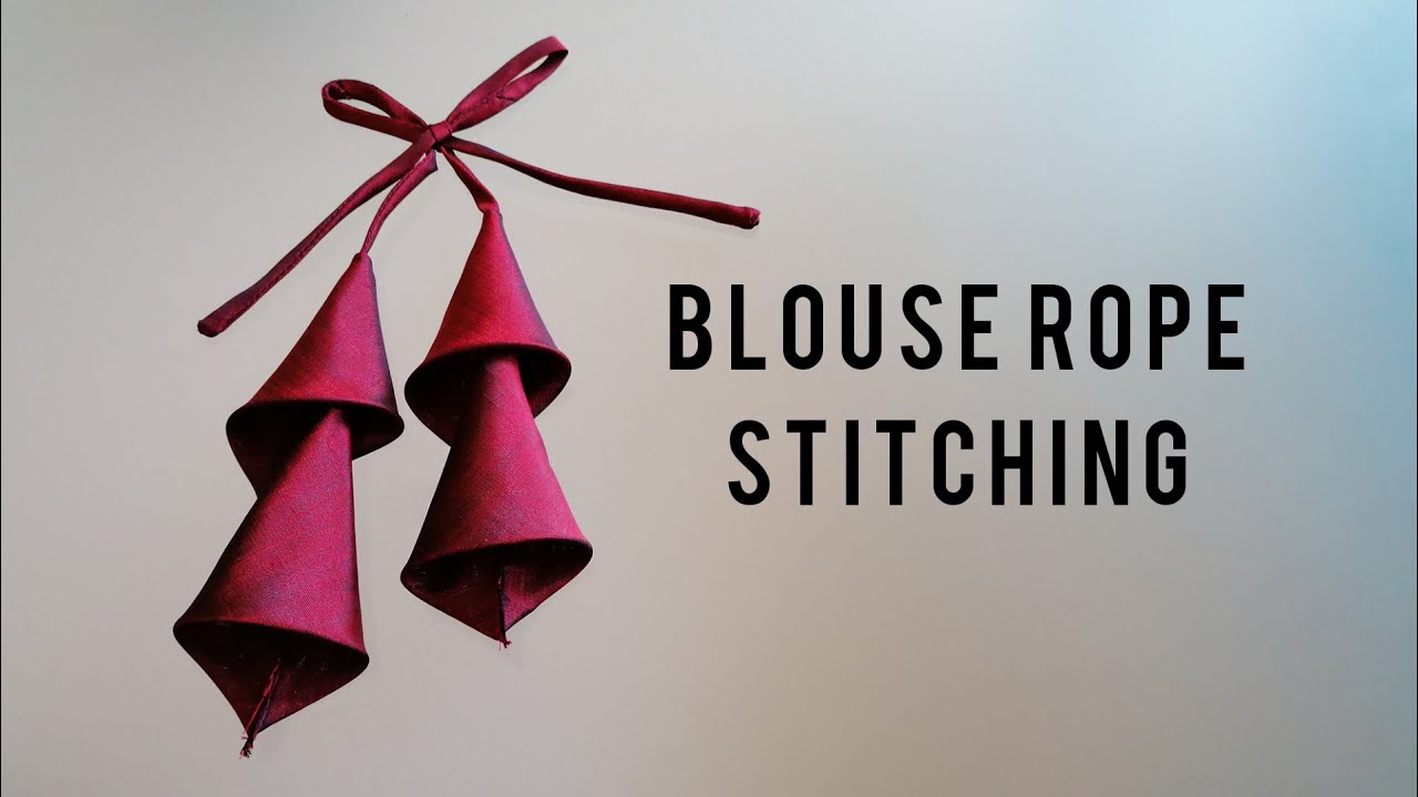 How To Stitch Blouse Back Neck Rope AQE FASHION Rope Strap Front Back