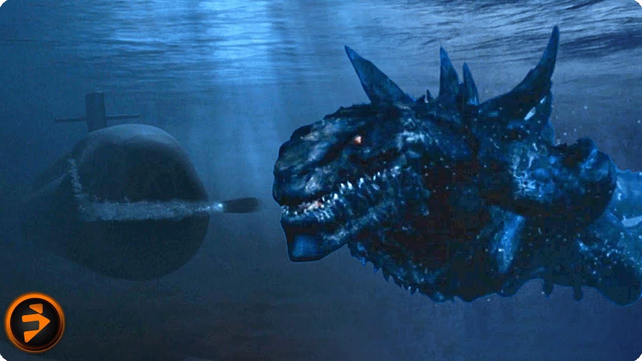 Godzilla vs. Submarines | GODZILLA | Matthew Broderick, Jean Reno - YouTube