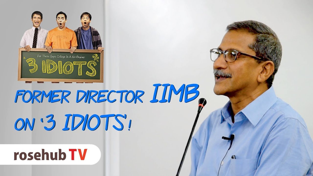 Former Director IIMB sharing his experience during 3 Idiots Movie shoot ...
