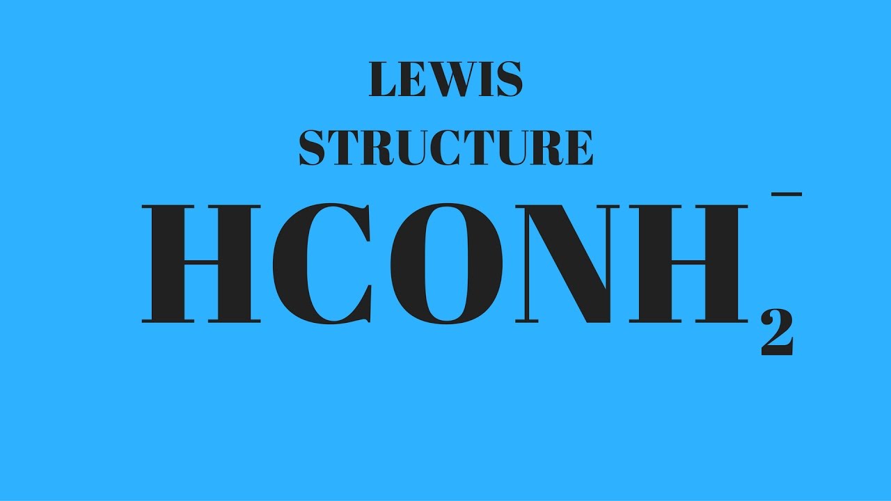 HCONH2 Lewis Structure - YouTube